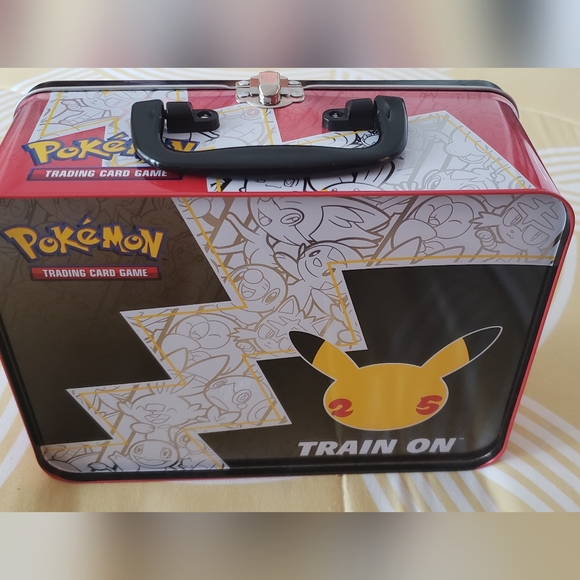 Pokemon | Other | New Pokmon Trading Card Lunch Box Red Black Yellow ...
